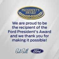 Bob Bell Ford Baltimore is awarded the Ford President's Award! | Top ...