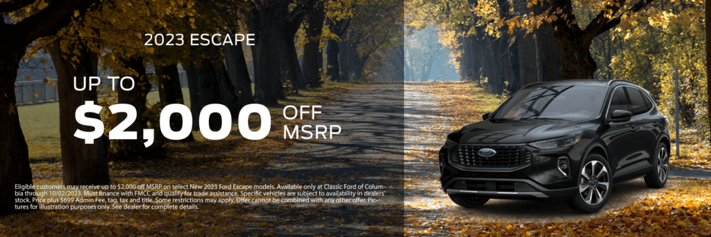 New Vehicle Specials | Classic Ford of Columbia