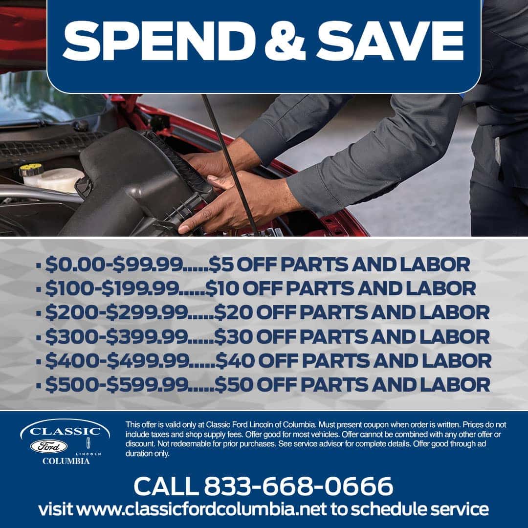 Auto Service Specials | Classic Ford of Columbia near Dentsville