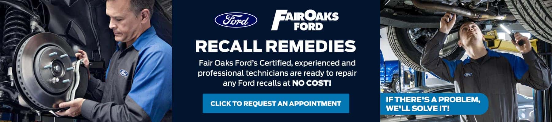 Current Ford Recalls | Fair Oaks Ford
