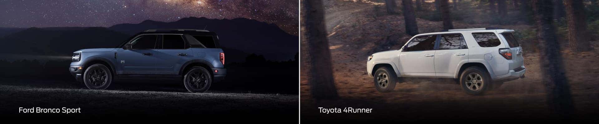 2024 Ford Bronco Sport Vs. 2024 Toyota 4Runner Analysis