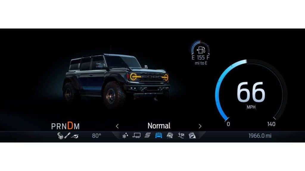 2022 Ford Bronco Raptor Unique Digital Instrument Display | Kenny Ross Ford
