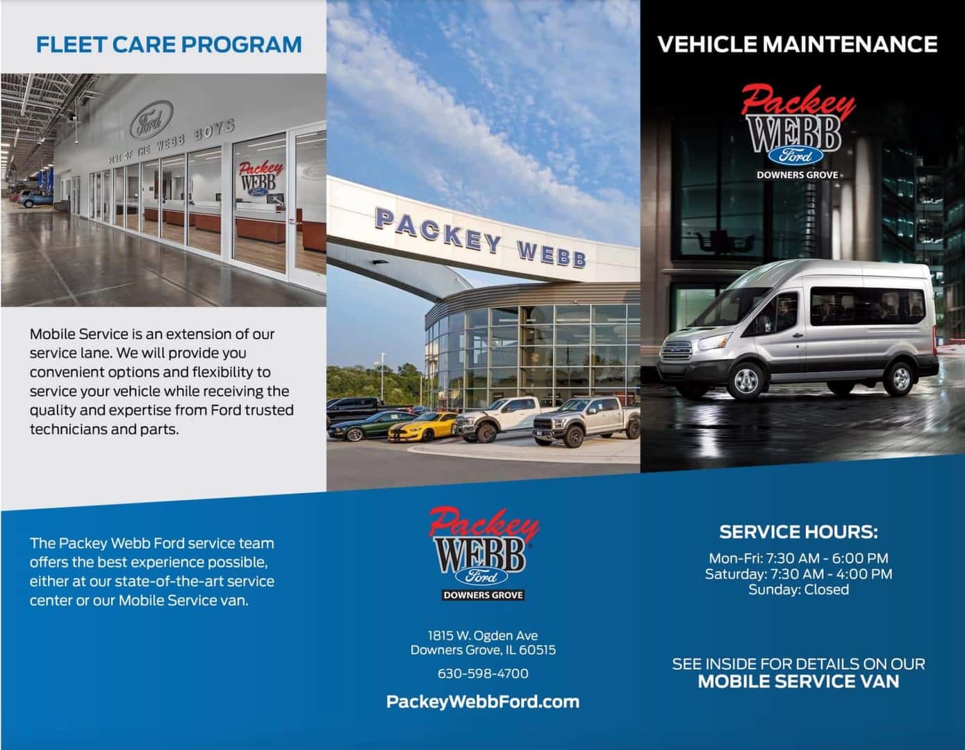 Mobile Service | Packey Webb Ford | Downers Grove, IL