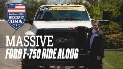 John Masano Test Drives The Ford F-750 at The New Tom Masano Commercial ...