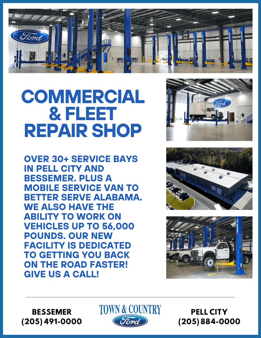 Diesel Service and Fleet Repair Shop | Town & Country Ford of Bessemer